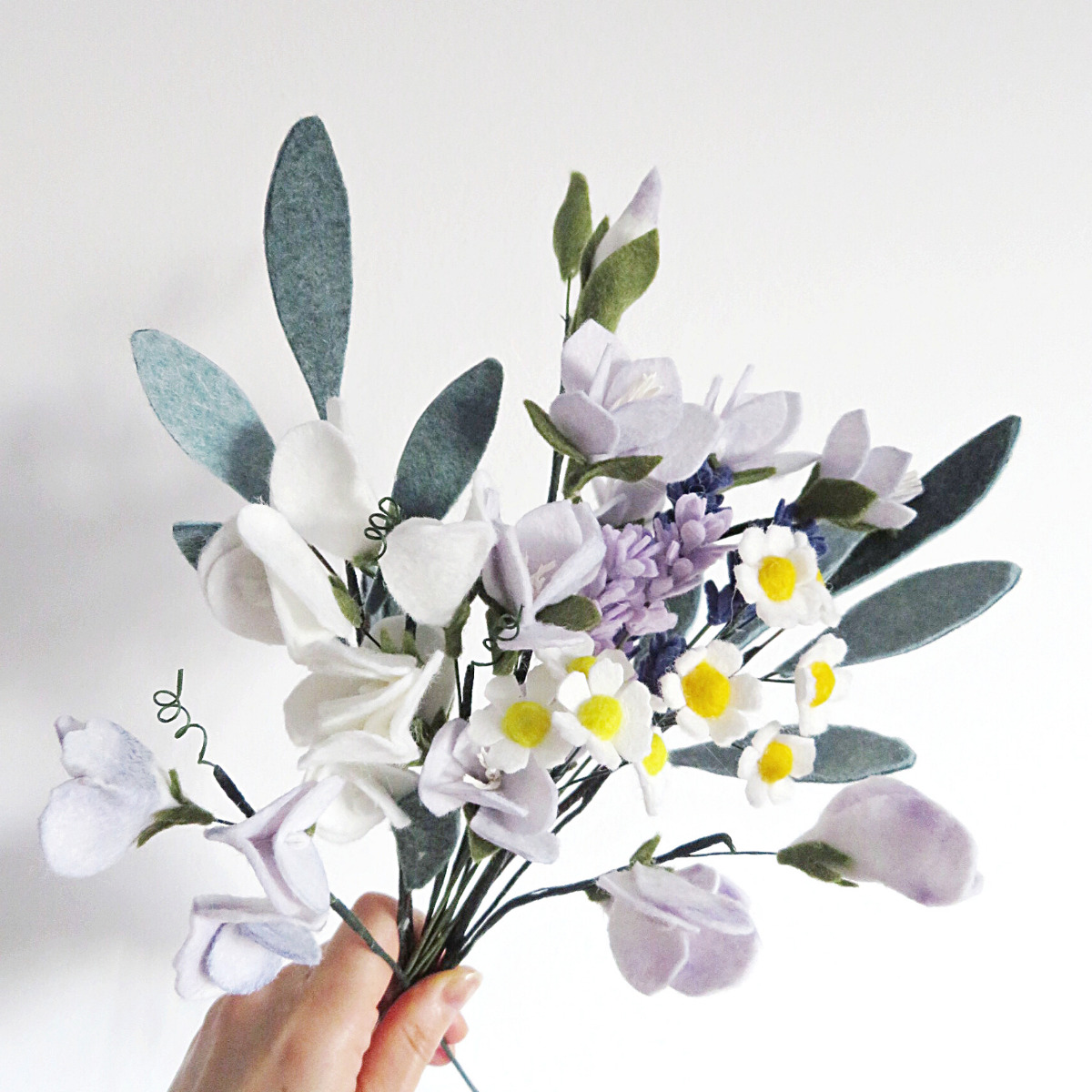 Olive Tree Branch Felt Stem - The Tsubaki