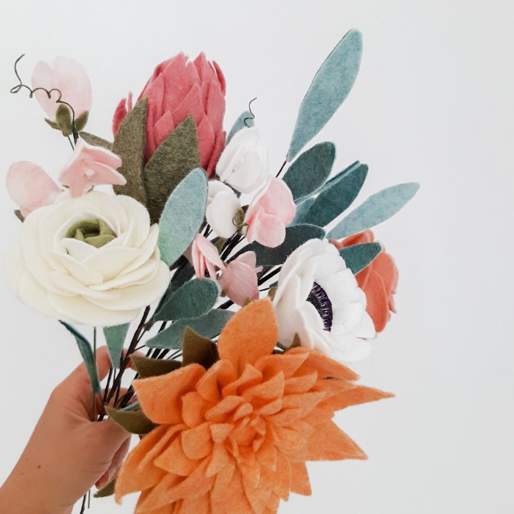 Olive Tree Branch Felt Stem - The Tsubaki