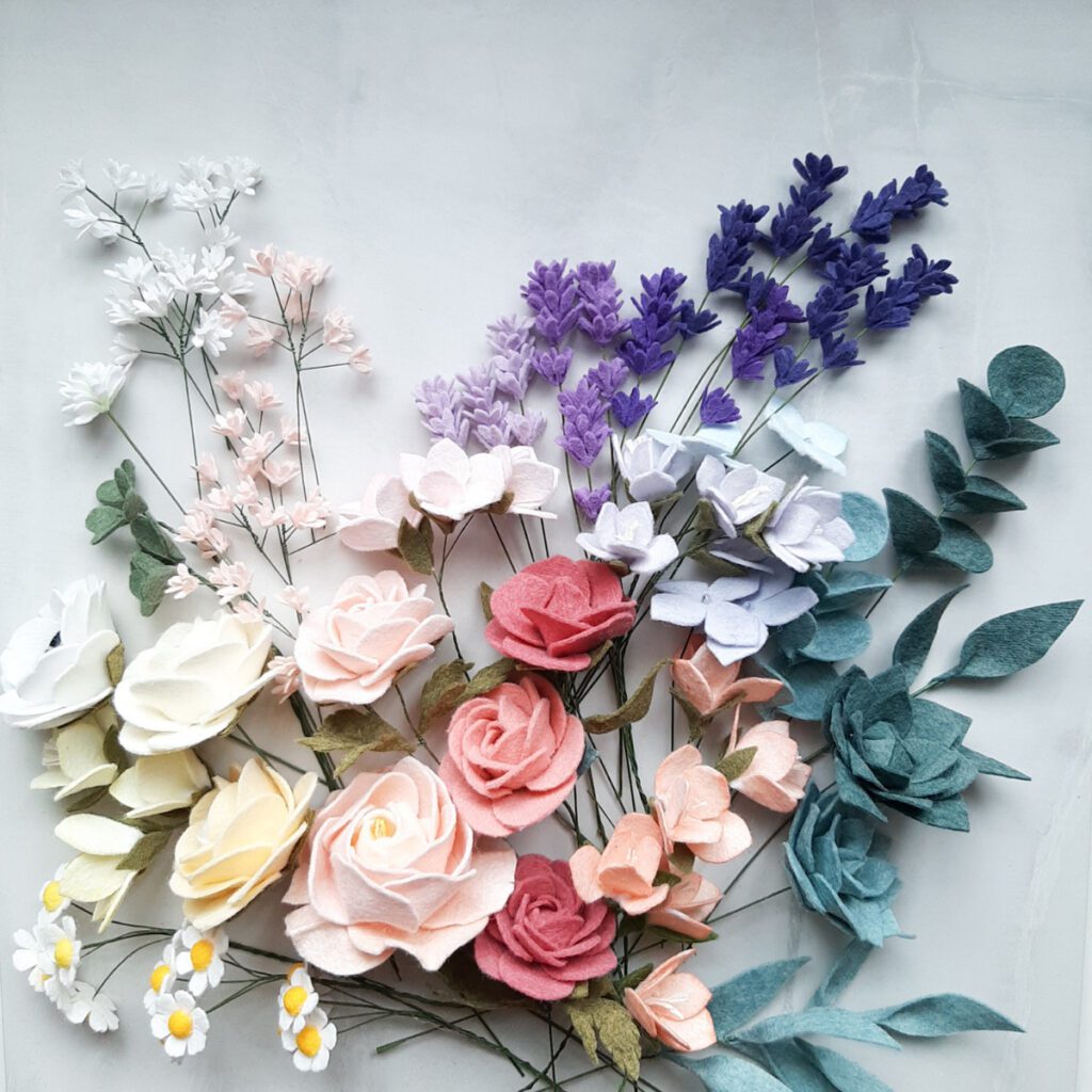 Mini Lavender Flower Single Stem - The Tsubaki