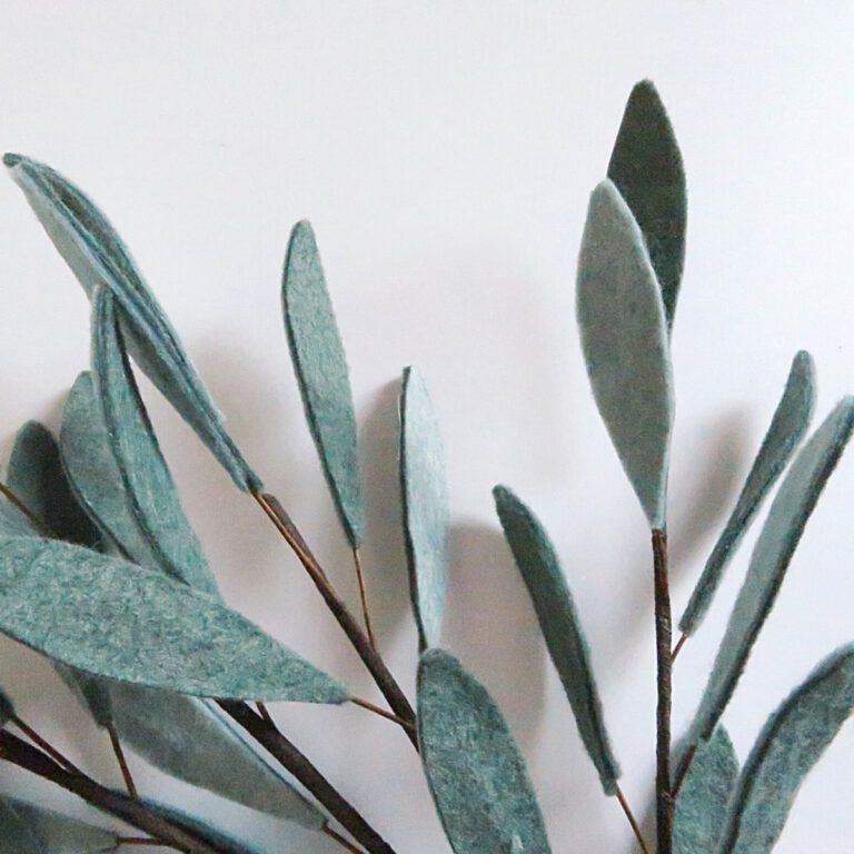 Olive Tree Branch Felt Stem - The Tsubaki