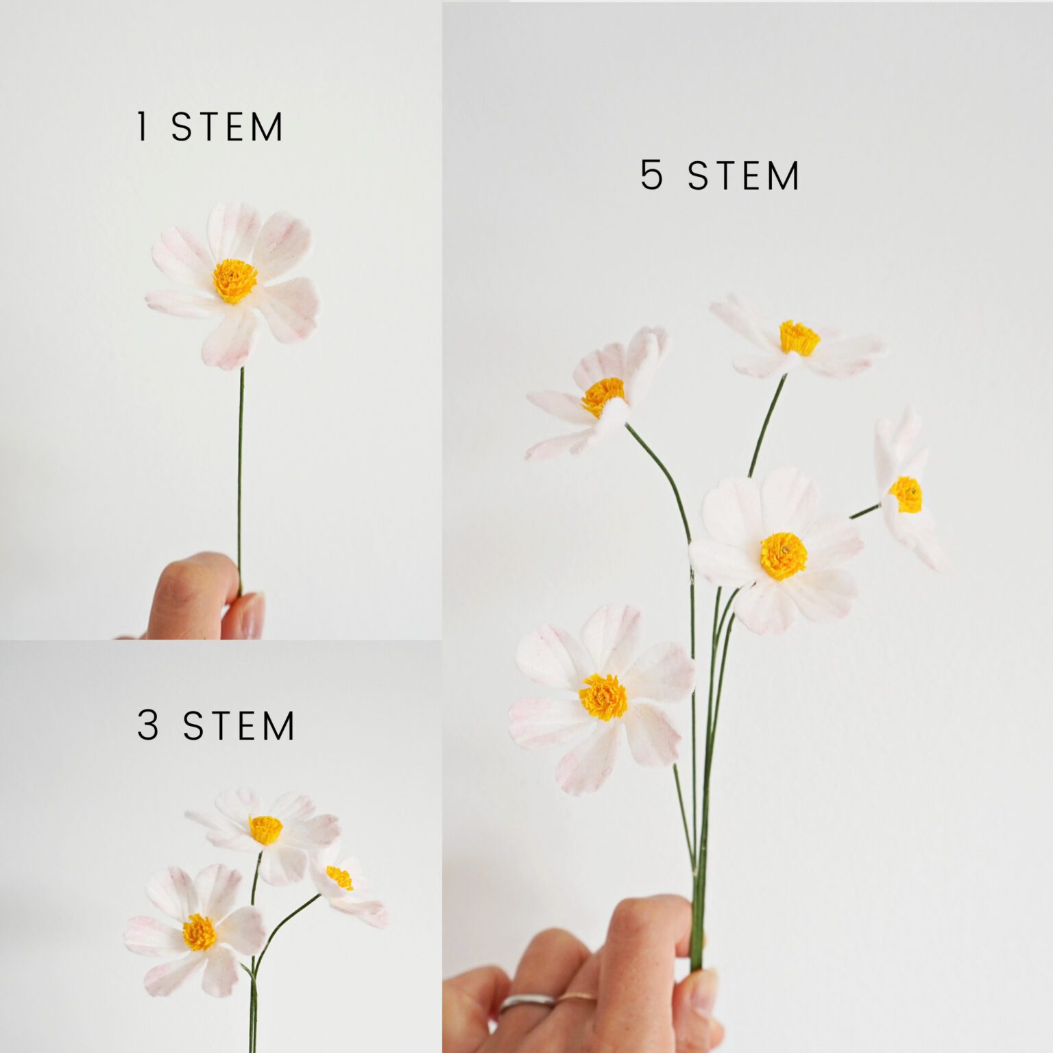 Mini Felt Cosmos Single Stem - The Tsubaki
