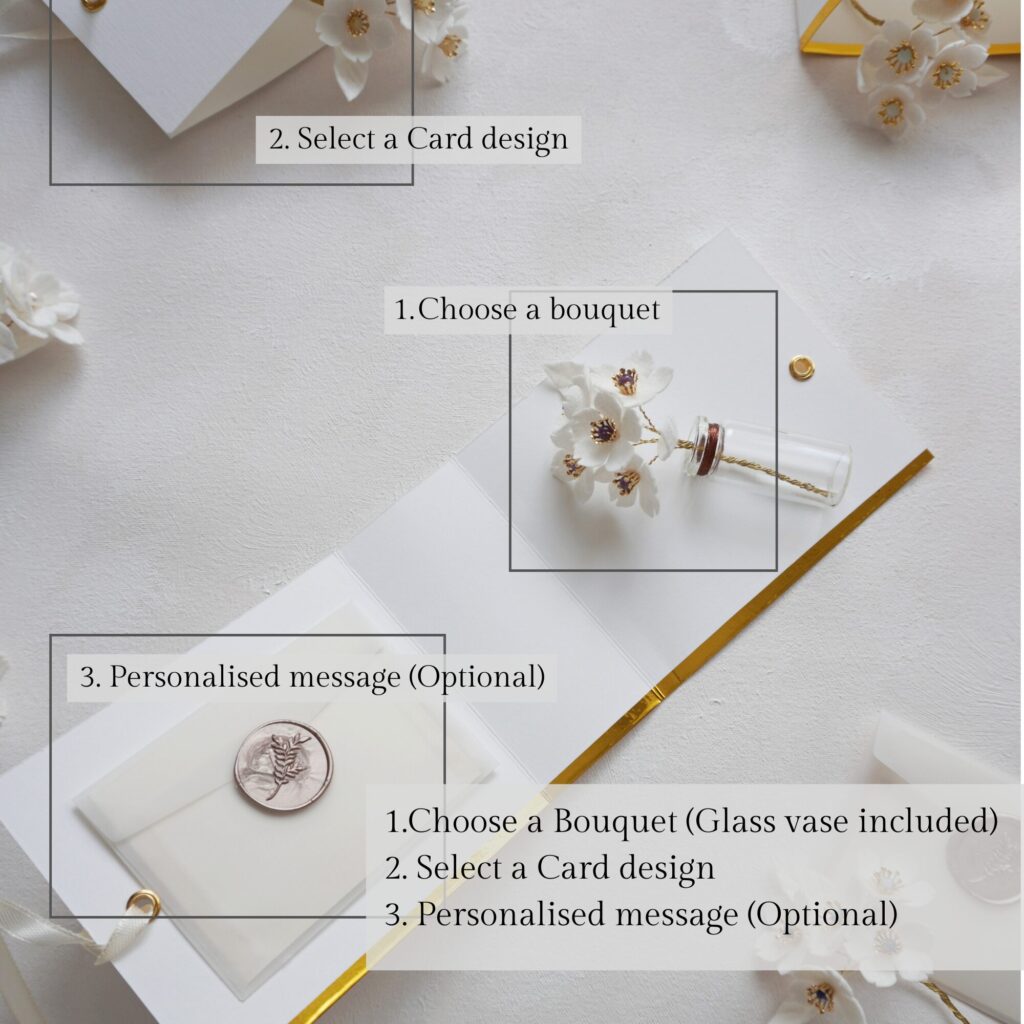 Greeting Card with Super Mini Sakura - The Tsubaki